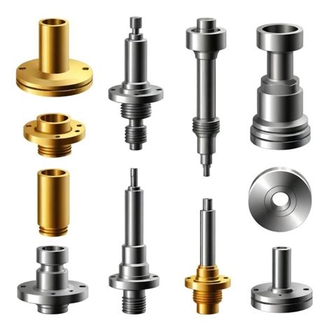 Machining Vector Set White Background Isolated A High Quality Premium