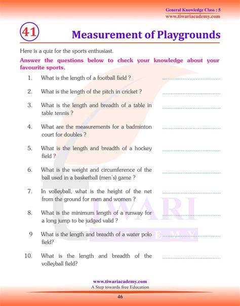 Class 5 General Knowledge Questions Answers Book In Pdf