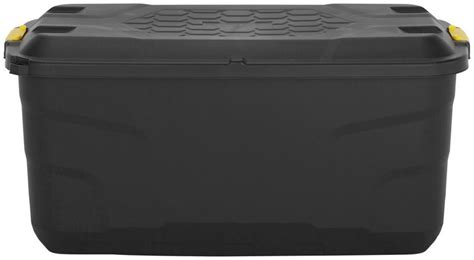 Buy Argos Home 145l Heavy Duty Storage Trunk On Wheels Black Garage Storage And Shelving Argos
