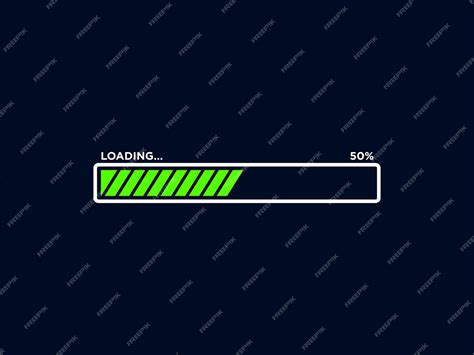 Premium Vector Loading Progress Bar Icon Vector Template