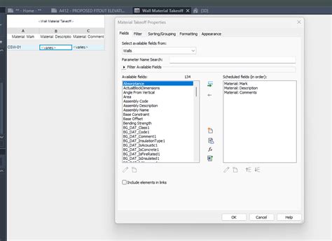 Issue With Material Takeoff Schedules Revit 2024 Autodesk Community