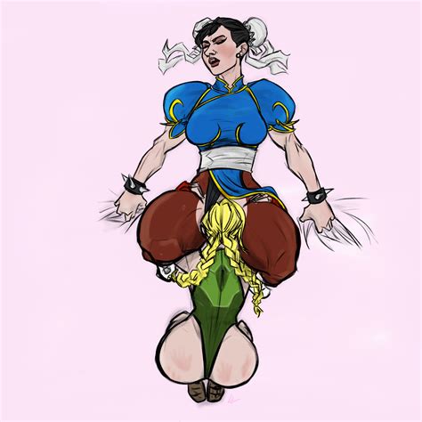 Chun Li Vs Cammy Round By Llewdllord Hentai Foundry