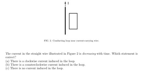 Solved FIG Conducting Loop Near Current Carrying Wire Chegg Com