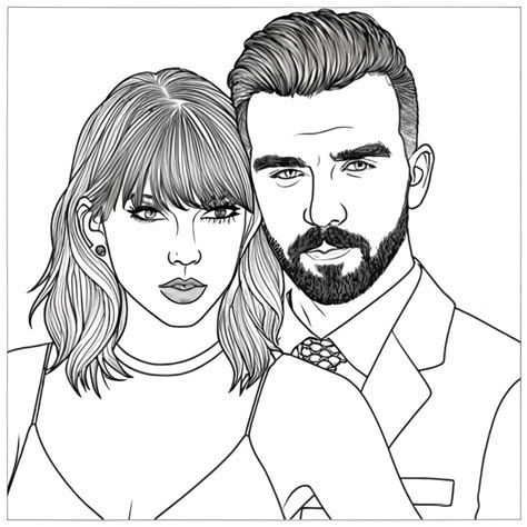 Travis Kelce Coloring Page Coloring Pages