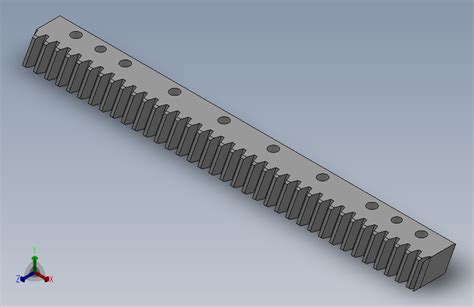 552系列斜齿齿条 552 080 100 SOLIDWORKS 2018 模型图纸下载 懒石网