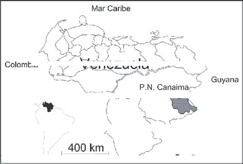 Ubicación Geográfica Del Parque Nacional Canaima Download Scientific