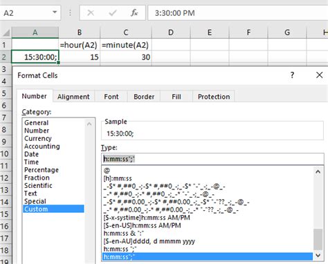 In Excel Sheet I Want To Add Semicolon To A Cell That Time Format Is Hh