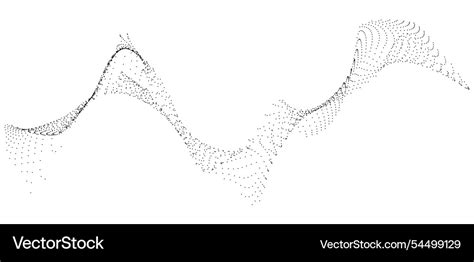 Dynamic Particle Curve Royalty Free Vector Image