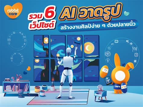 รวม Ai วาดรูป 6 เว็ปไซต์ที่ไม่ควรพลาด แรบบิท แคร์