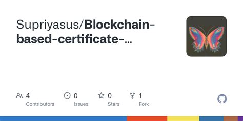 Github Supriyasusblockchain Based Certificate Verification System