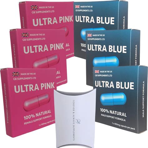 3 X Ultra Blue And Ultra Pink Sex Tablets For Men And Women Bundle Strong Natural Sex Enhancers