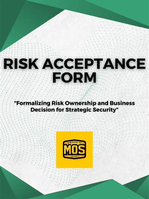 Risk Acceptance Form Pdf