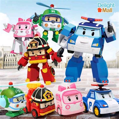 ส่งเร็ว หุ่นยนต์เปลี่ยนร่างเป็นรถ Robocar Poli Car รถตำรวจ ของเล่นรถ รถของเล่นเด็ก