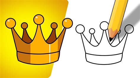 How To Draw A King Crown Youtube