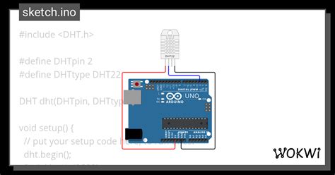Sensor Suhu Kelembaban Dht22 Wokwi Esp32 Stm32 Arduino Simulator