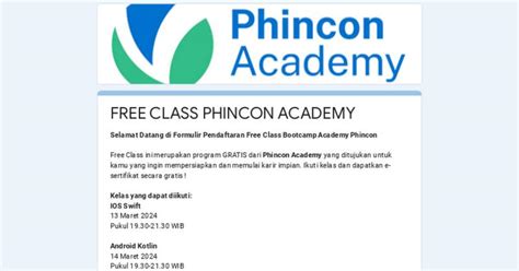 Free Class Phincon Academy Filda Ayu Amelia