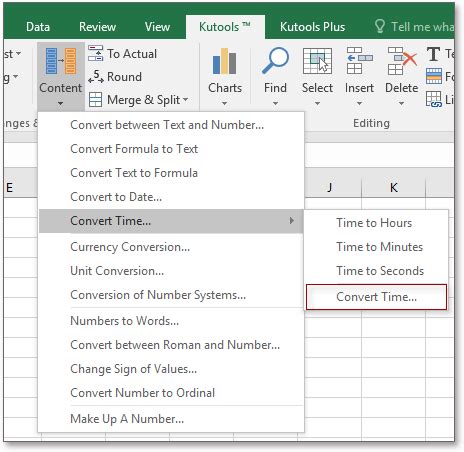 Cómo convertir el tiempo a horas minutos segundos decimales en Excel