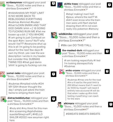 What The Lar — Sooo 10000 Notes And Then A Shirtless Emmet👀