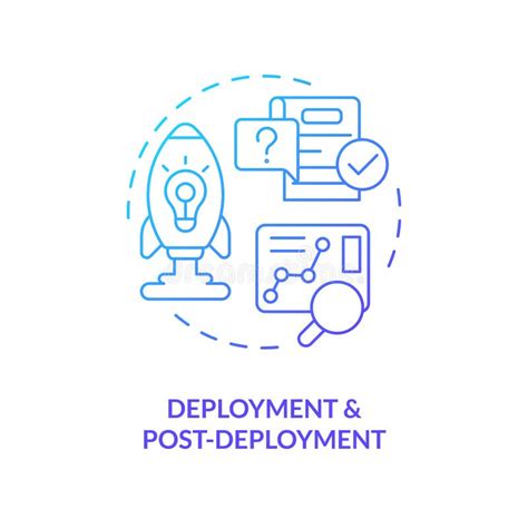 Deployment Blue Gradient Concept Icon Stock Vector Illustration Of