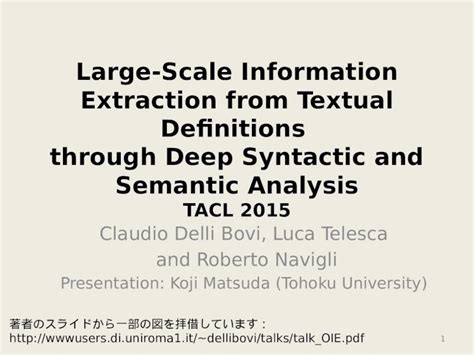 pptx large scale information extraction from textual definitions