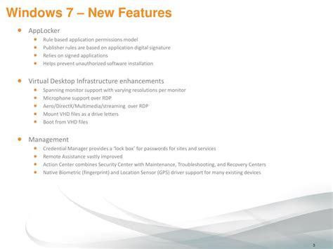 PPT Windows 7 PowerPoint Presentation Free Download ID 23017