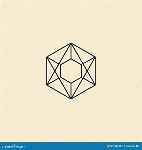 Abstract Hexagon Cube Tesseract Box Design Vector Inspiration Stock Vector Illustration Of