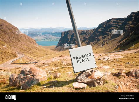 The Passing Place At The Top Of Bealach Na Ba Or Pass Of Cattle As It Is Also Known With Loch The Passing Place At The Top Of Bealach Na Ba Or Pass Of Cattle As It Is Also Known With Loch