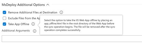 Webdeploy Enablemsdeployappoffline