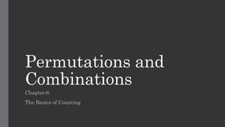 Permutations And Combinations In Discrete Mathematics PPTX