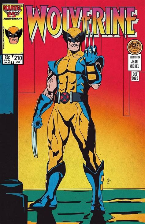Wolverine By Jean Michel Comic Art Vintage Marvel Comic Wolverine