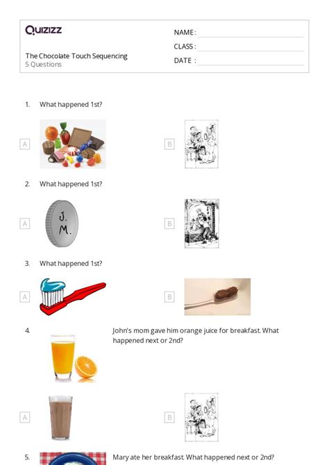 50 Sequencing Worksheets For 1st Grade On Quizizz Free And Printable