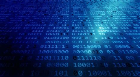 Premium Photo Abstract Tech Binary Code Background In Color Blue Matrix Backdrop With Number 1