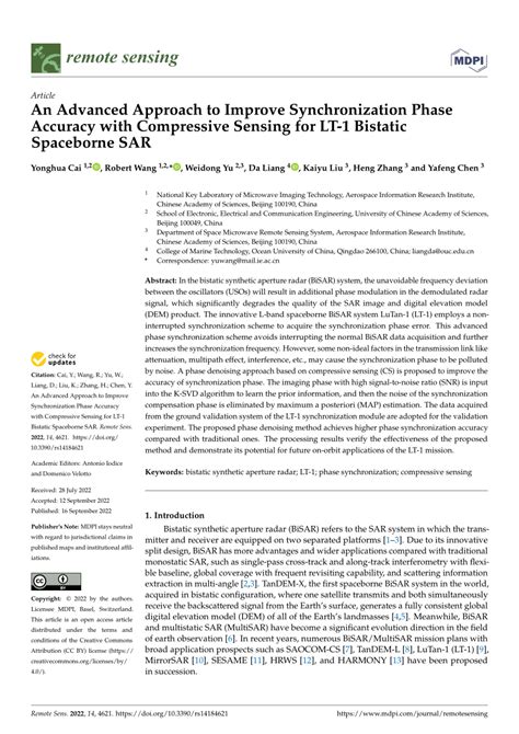Pdf An Advanced Approach To Improve Synchronization Phase Accuracy