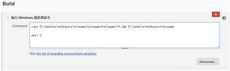 jenkins执行windows批处理命令 copy未生效 windows jenkins 复制文件到别的目录 csdn博客