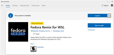 Fedora 31 Rawhide In Windows Subsystem For Linux