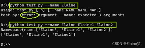 python程序运行添加命令行参数argparse模块用法详解 ElaineTiger 博客园