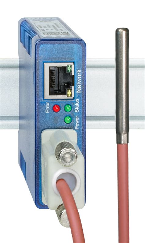 ethernet thermometer 1x pt100 pt1000 sensors via connector foxon