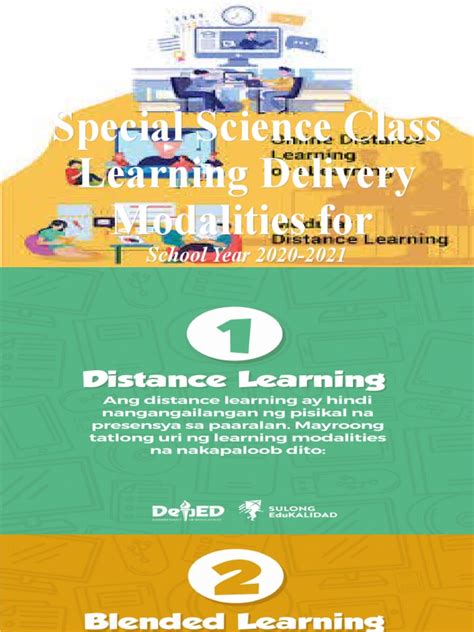 Special Science Class Learning Delivery Modalities For Pdf