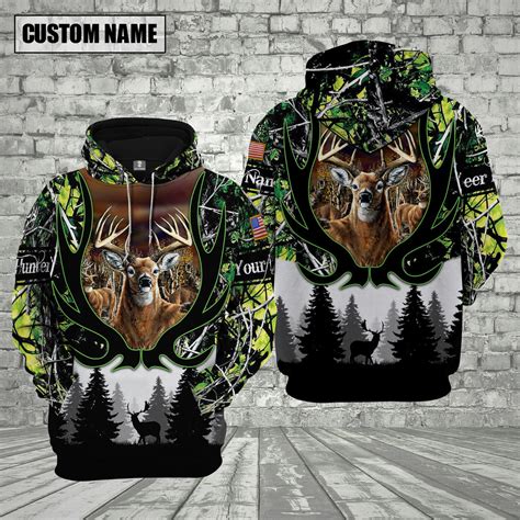 Maxcorners Custom Name Deer Hunting Shirt 3d All Over Printed Clothes