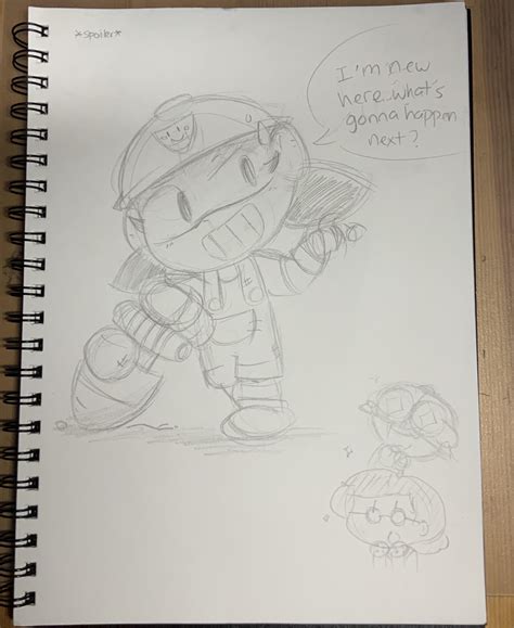 My Dirty Sketch Of The New Brawler But Why Not R Brawlstars