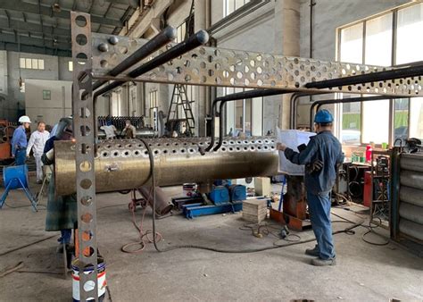 주문 열회수 증기 발생기핀 튜브헤더