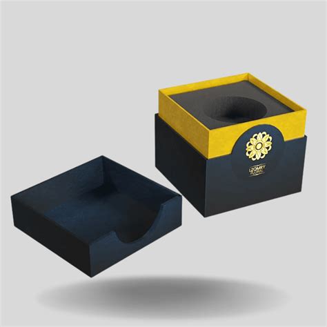 Shoulder And Neck Rigid Boxes Luxury Hinged Lid Packaging Vital