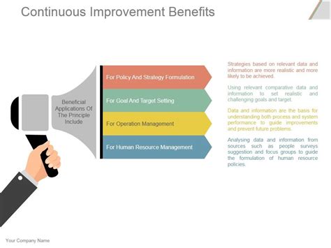 Continuous Improvement Benefits Ppt Powerpoint Presentation Design Templates