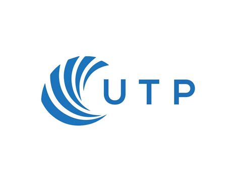 Utp Letter Logo Design On White Background Utp Creative Circle Letter Logo Concept Utp Letter