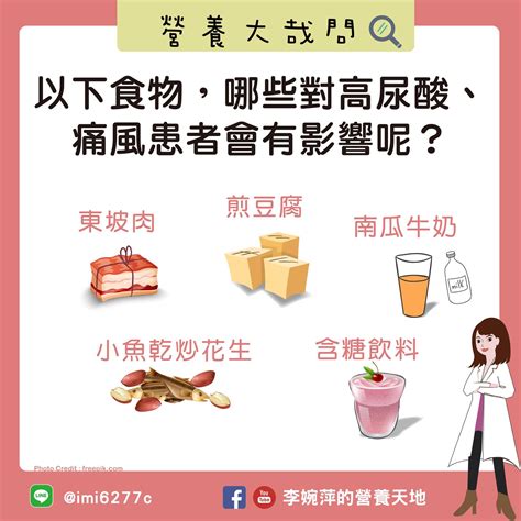 李婉萍營養師 【營養大哉問🔍】 📢高尿酸過高一定痛風？痛風不可吃的食物是，4大迷思一次破解‼ 請回答😎
