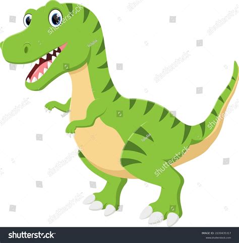흰색 배경 위에 고립된 공룡 티라노사우루스 스톡 일러스트 2220435317 Shutterstock
