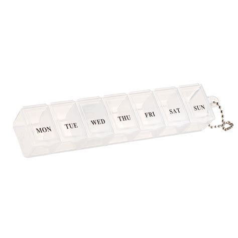 Правоъгълна кутия за лекарства за 7 дни ПРОЗРАЧЕН Аптека Маджаров