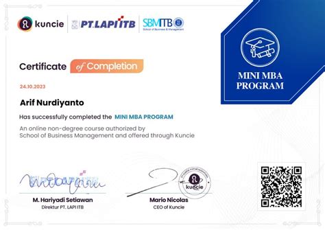 Arif Nurdiyanto On Linkedin Ive Just Wrapped Up The Mini Mba Program A Collaborative Masterpiece