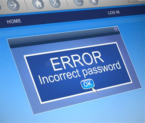 Wrong Password Stock Illustrations 1 147 Wrong Password Stock