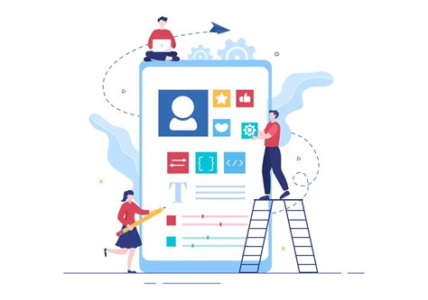 Ui Ux Programmer Flat Design Vector Illustration 4580546 Vector Art At Vecteezy